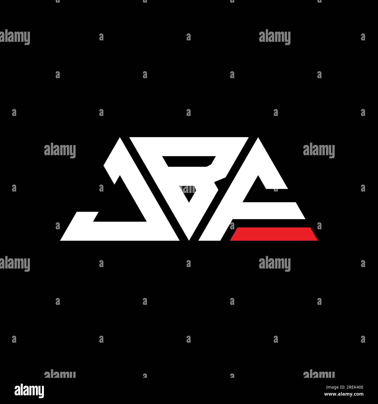 JBF triangle letter logo design with triangle shape. JBF triangle logo design monogram. JBF ...