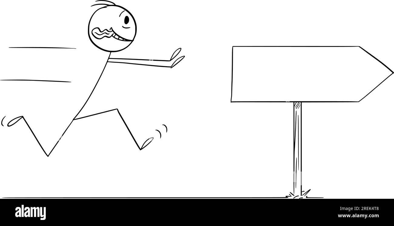 Person Eager, Keen or Long for Something , Vector Cartoon Stick Figure ...