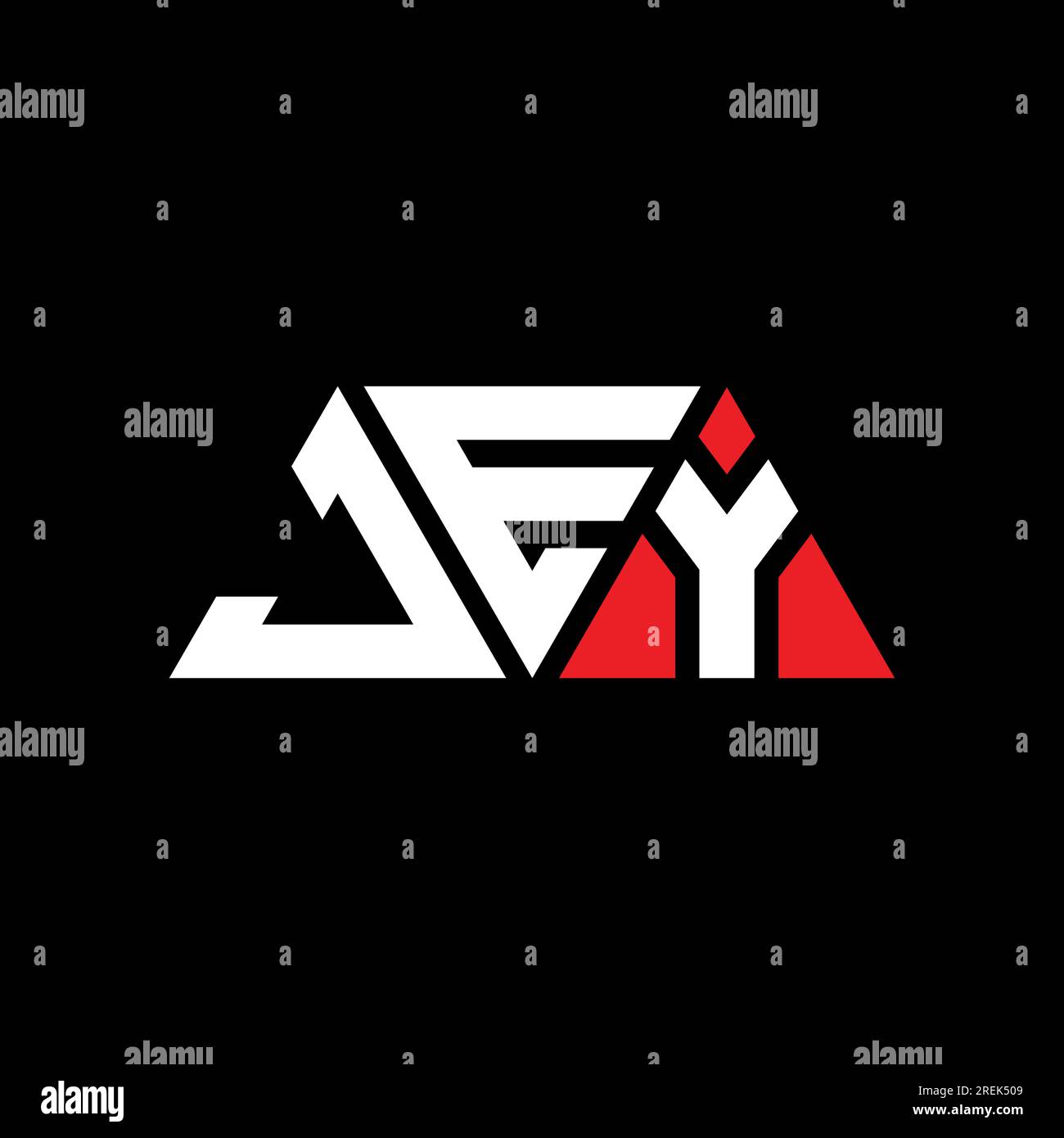 JEY triangle letter logo design with triangle shape. JEY triangle logo ...