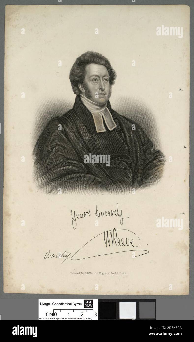 Yours sincerely W. Reeve before 1840 by Thomas Anthony Dean Stock Photo ...