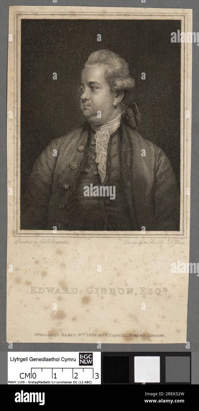 Edward Gibbon Esqr 1828 by Thomas Anthony Dean Stock Photo - Alamy
