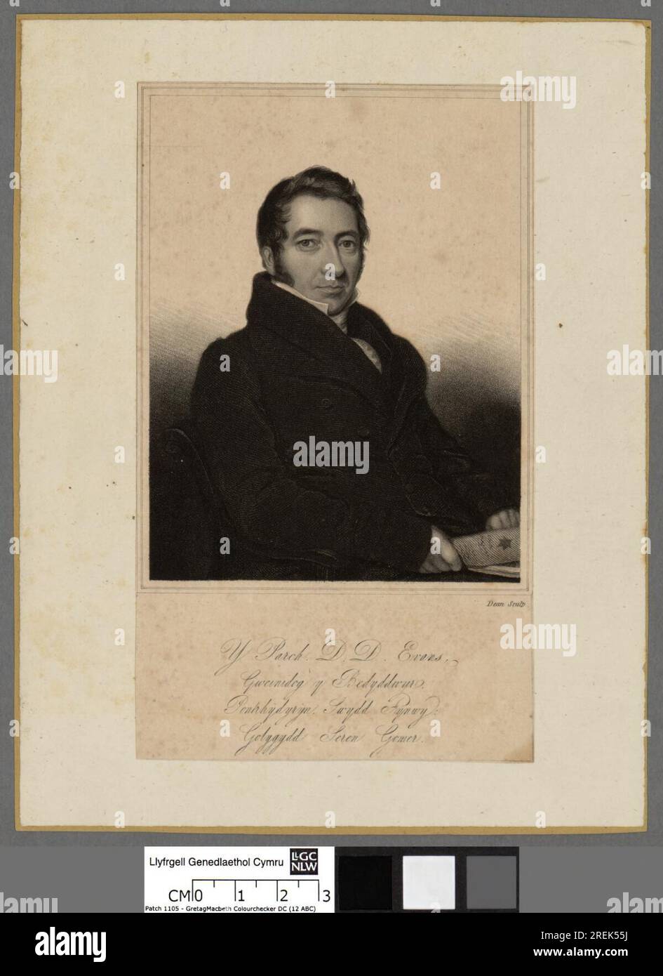 Y Parch D. D. Evans circa 1830 by Thomas Anthony Dean Stock Photo - Alamy