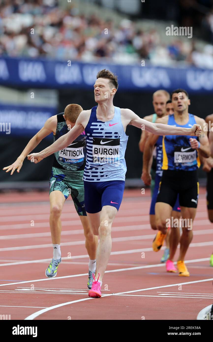 Max BURGIN (Great Britain) winning the Men's 800m Final at the 2023 ...