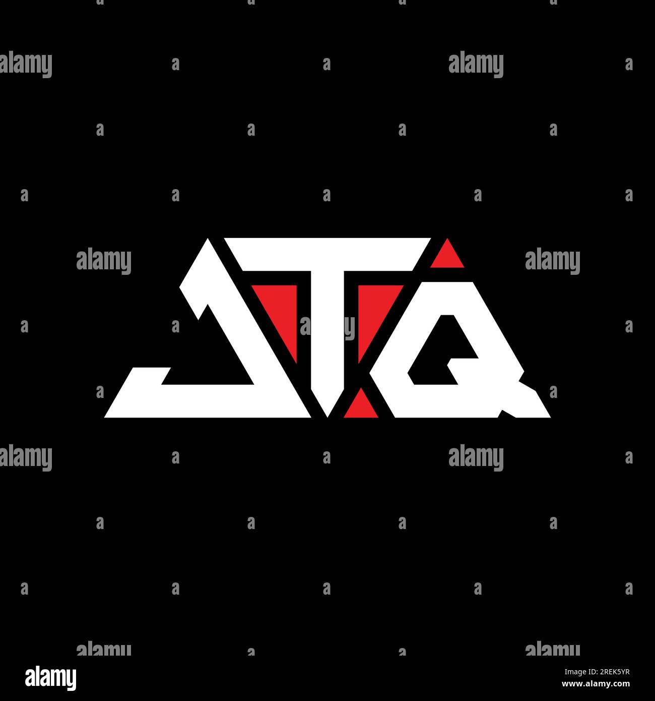JTQ triangle letter logo design with triangle shape. JTQ triangle logo ...