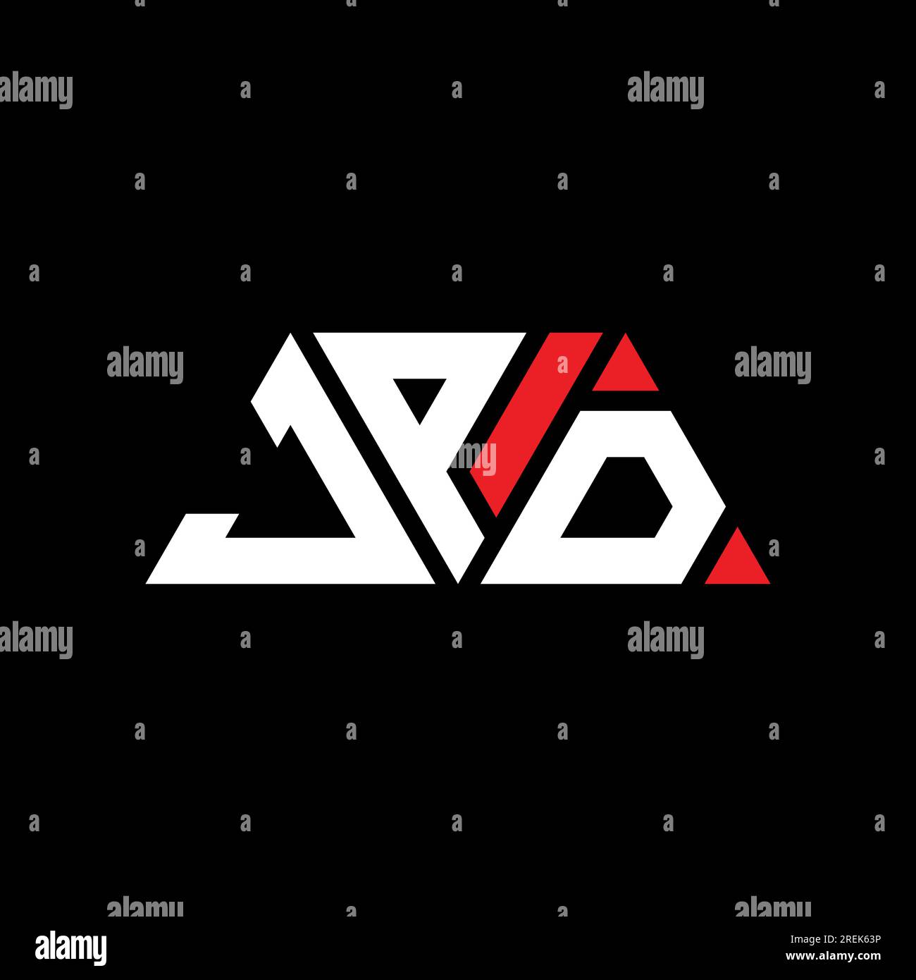 JPD triangle letter logo design with triangle shape. JPD triangle logo ...