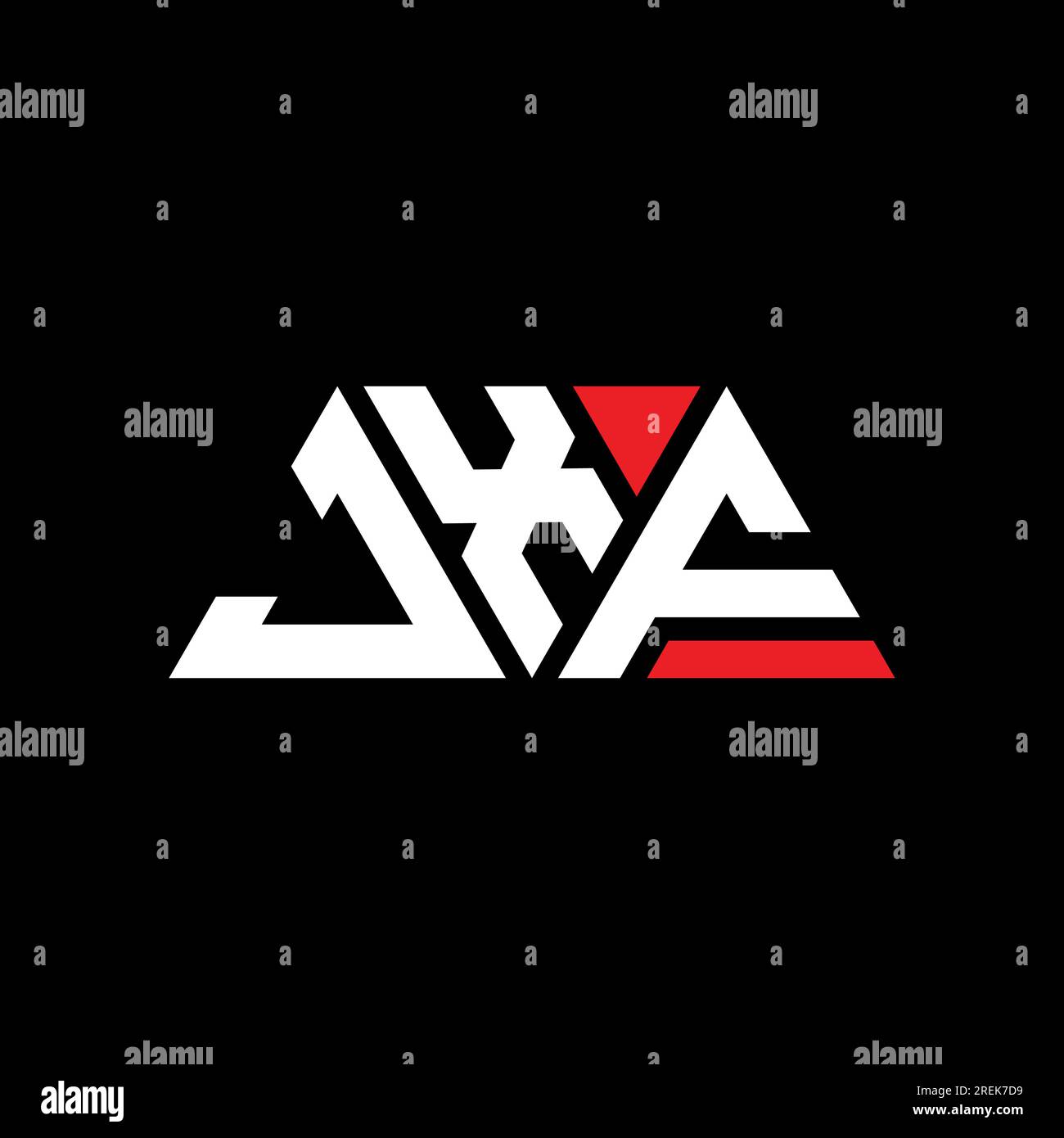 JXF triangle letter logo design with triangle shape. JXF triangle logo ...