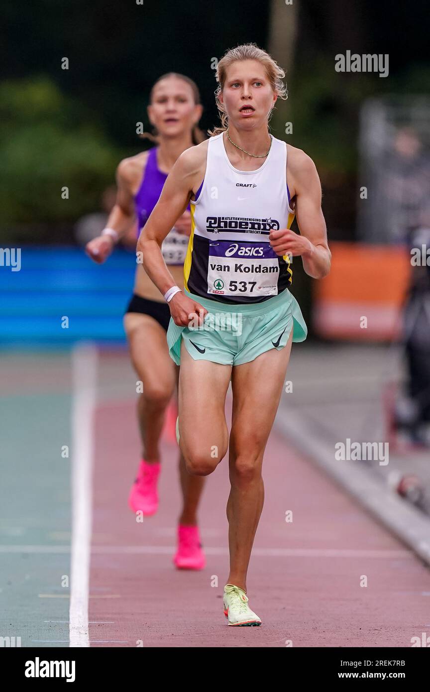 BREDA, NETHERLANDS - JULY 28: Ineke van Koldam of AV Phoenix competing ...