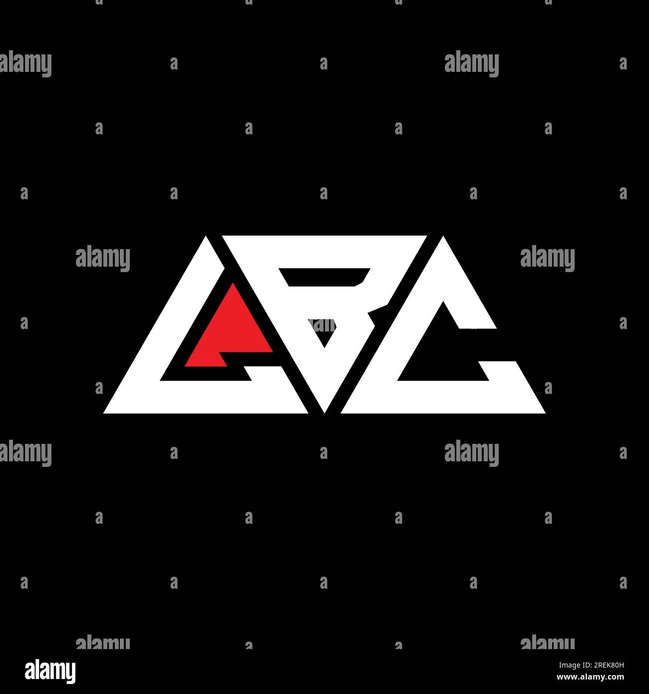 LBC triangle letter logo design with triangle shape. LBC triangle logo design monogram. LBC ...