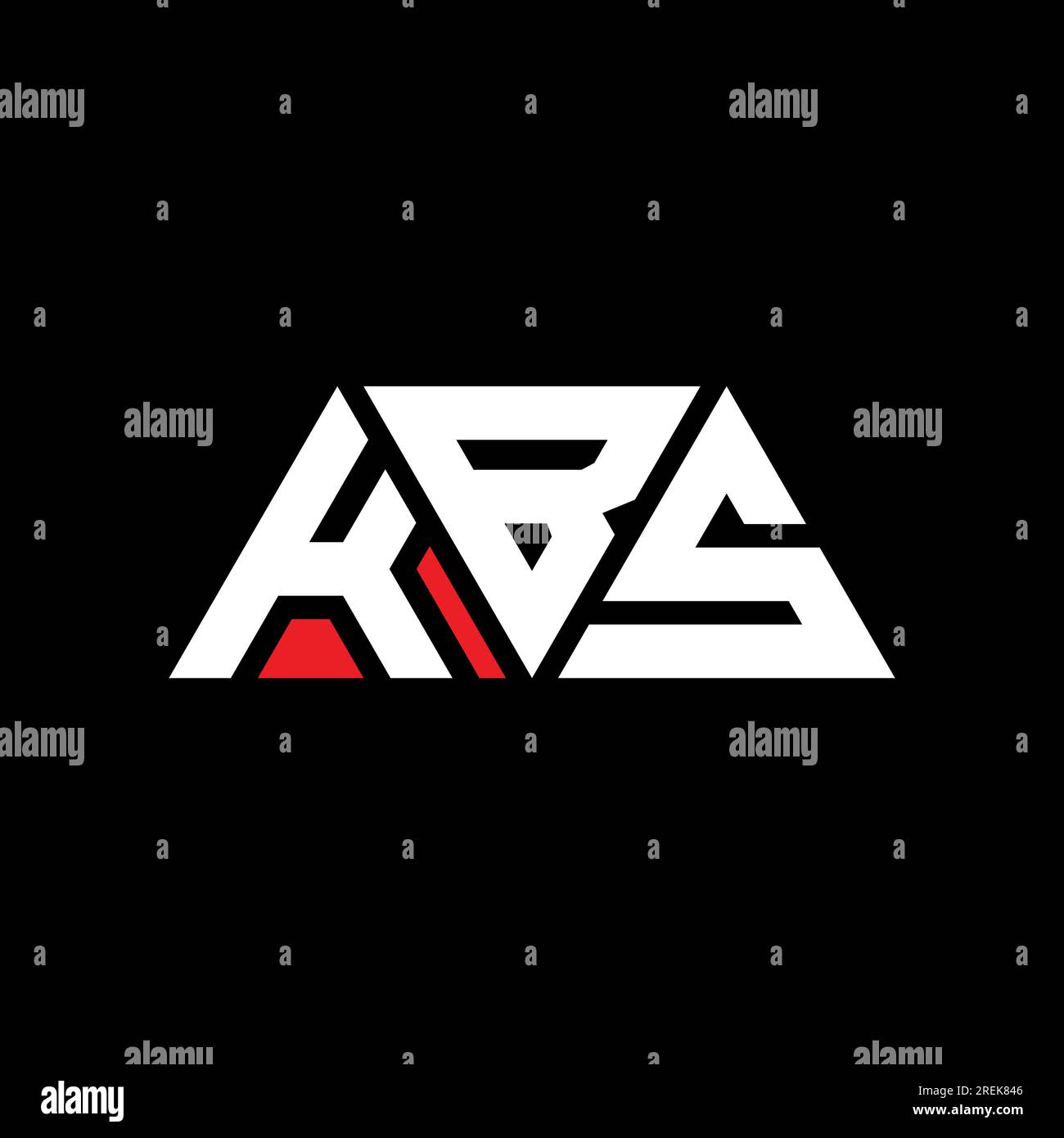 KBS triangle letter logo design with triangle shape. KBS triangle logo ...