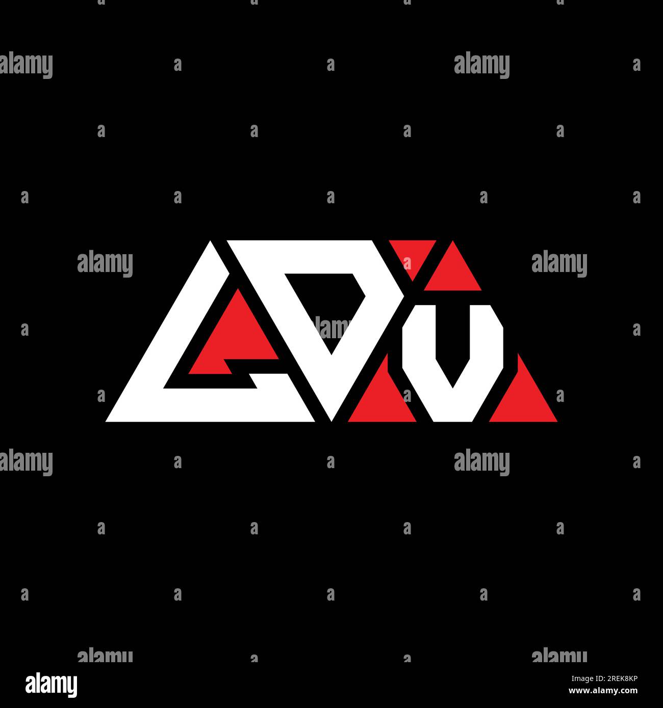 LDV triangle letter logo design with triangle shape. LDV triangle logo ...