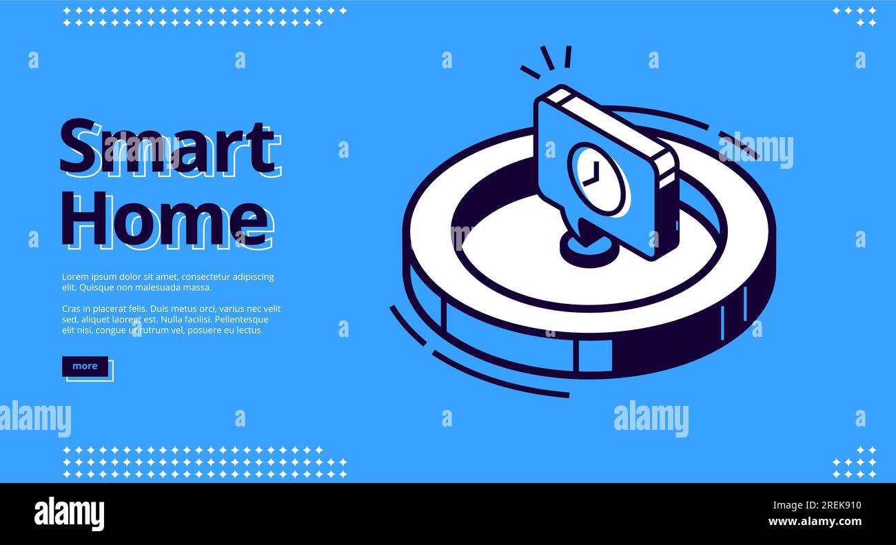 Smart home banner. Internet of things technology concept. Vector ...