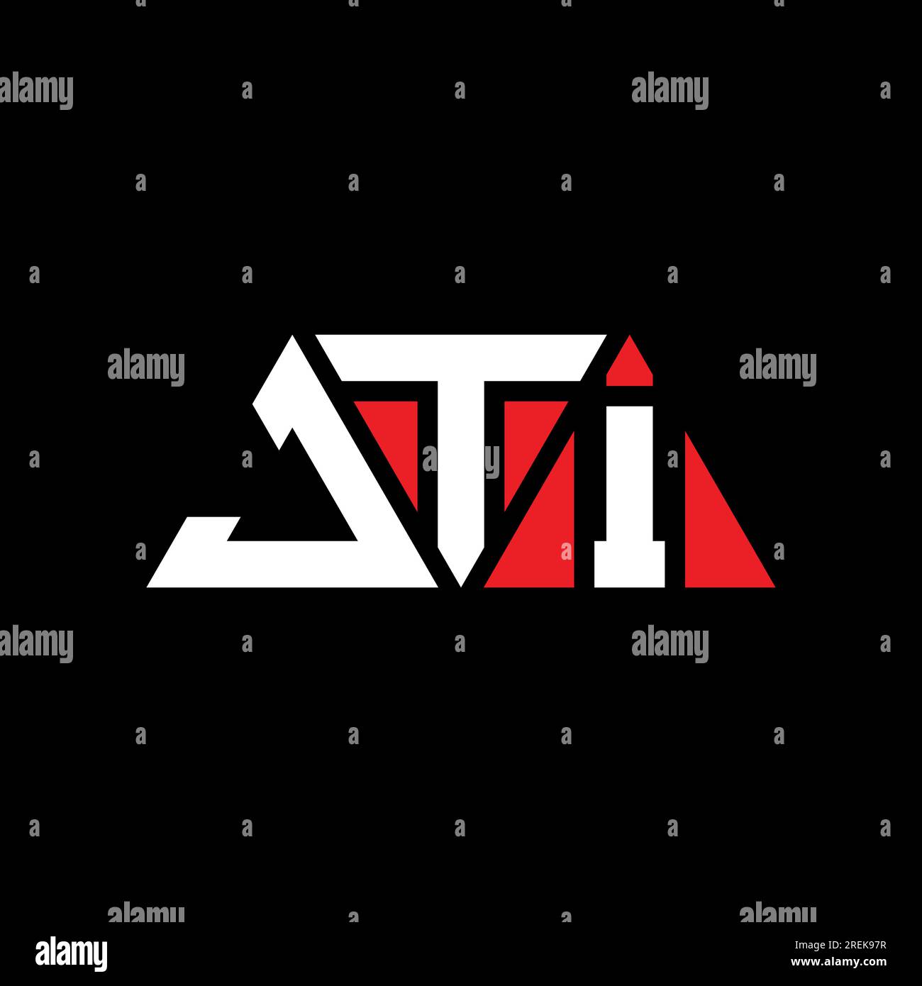JTI triangle letter logo design with triangle shape. JTI triangle logo ...