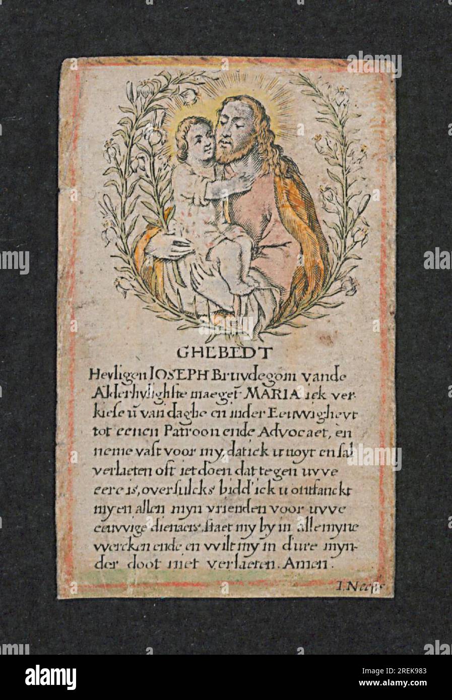 Joseph, Jesus's foster father 10/1705- by Jacob Neefs Stock Photo - Alamy