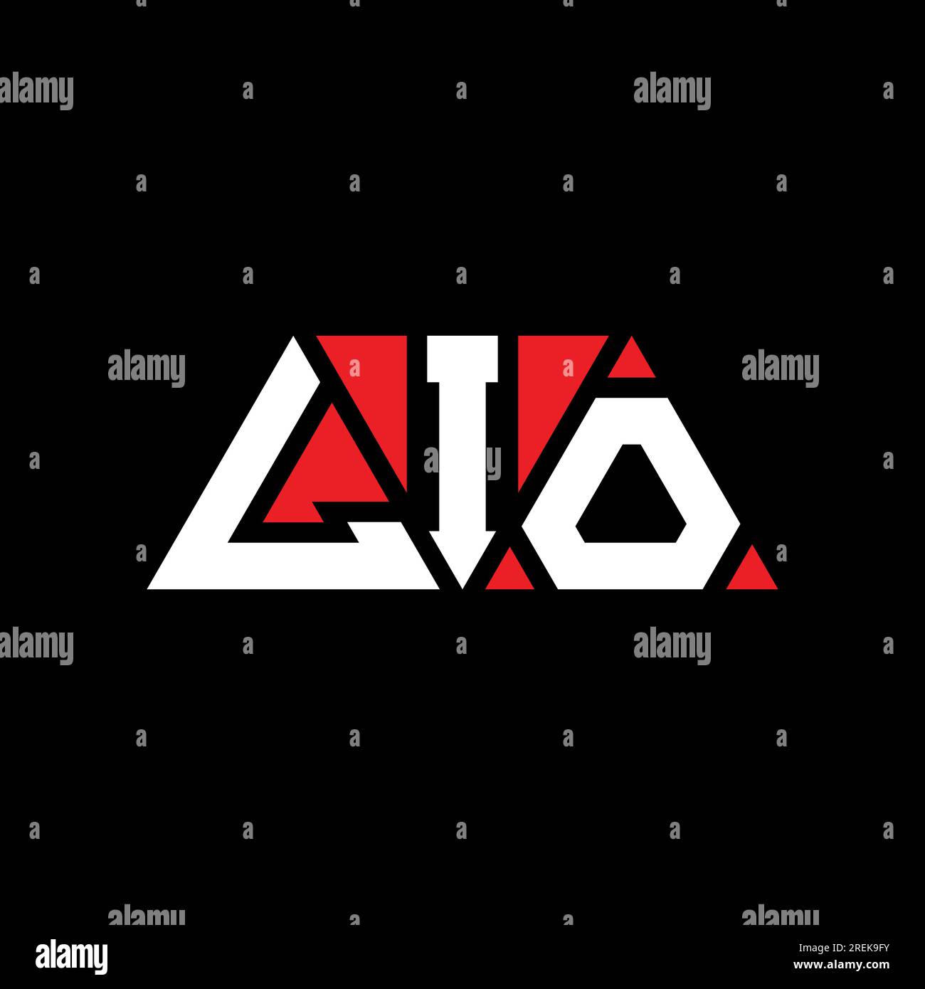 LIO triangle letter logo design with triangle shape. LIO triangle logo ...