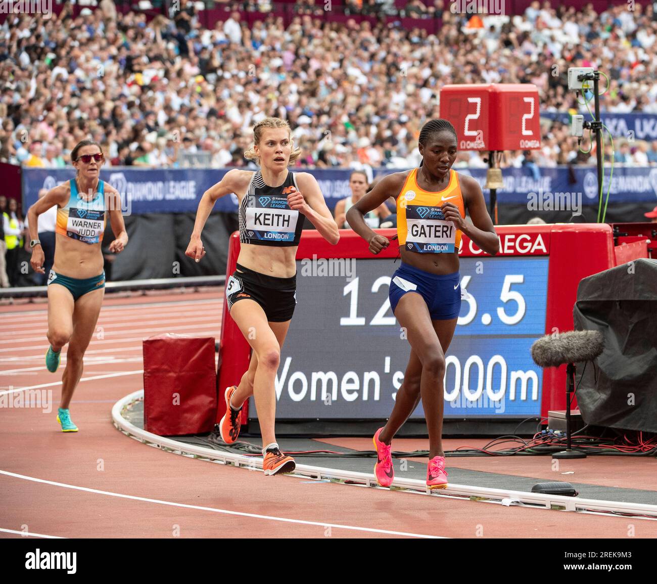 Megan Keith of GB & NI competing in the women’s 5000m at the Wanda ...