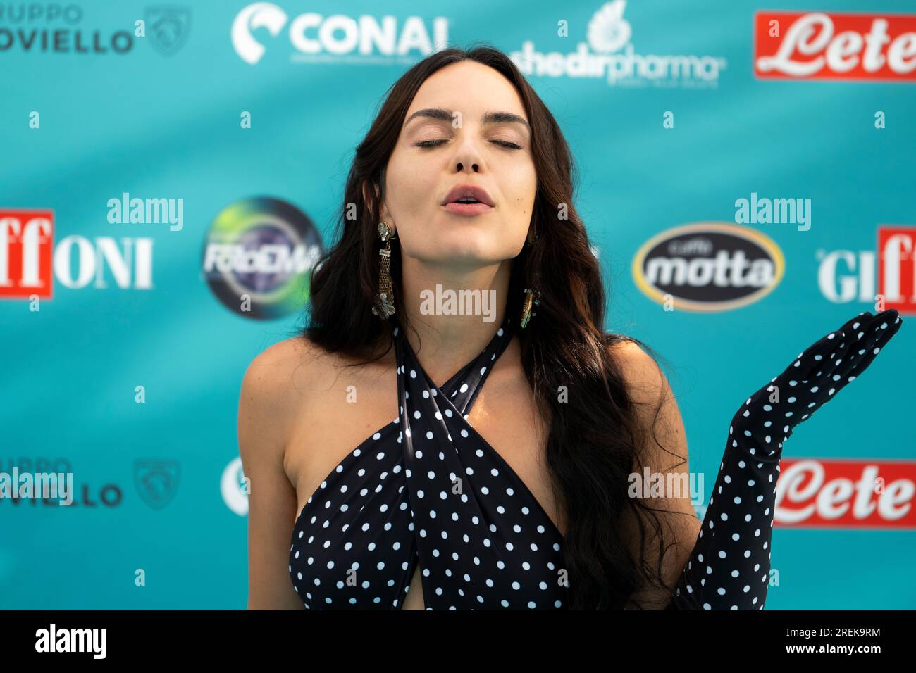Giffoni Valle Piana, Salerno, Italy. 28th July, 2023. Italian singer ...