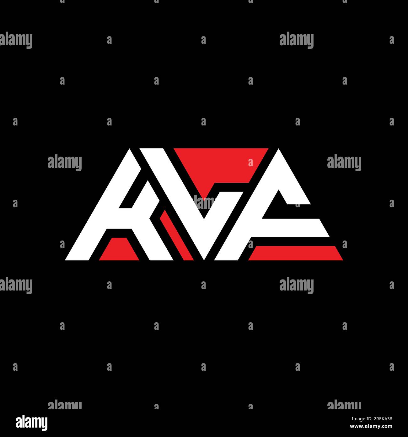 KLF triangle letter logo design with triangle shape. KLF triangle logo ...