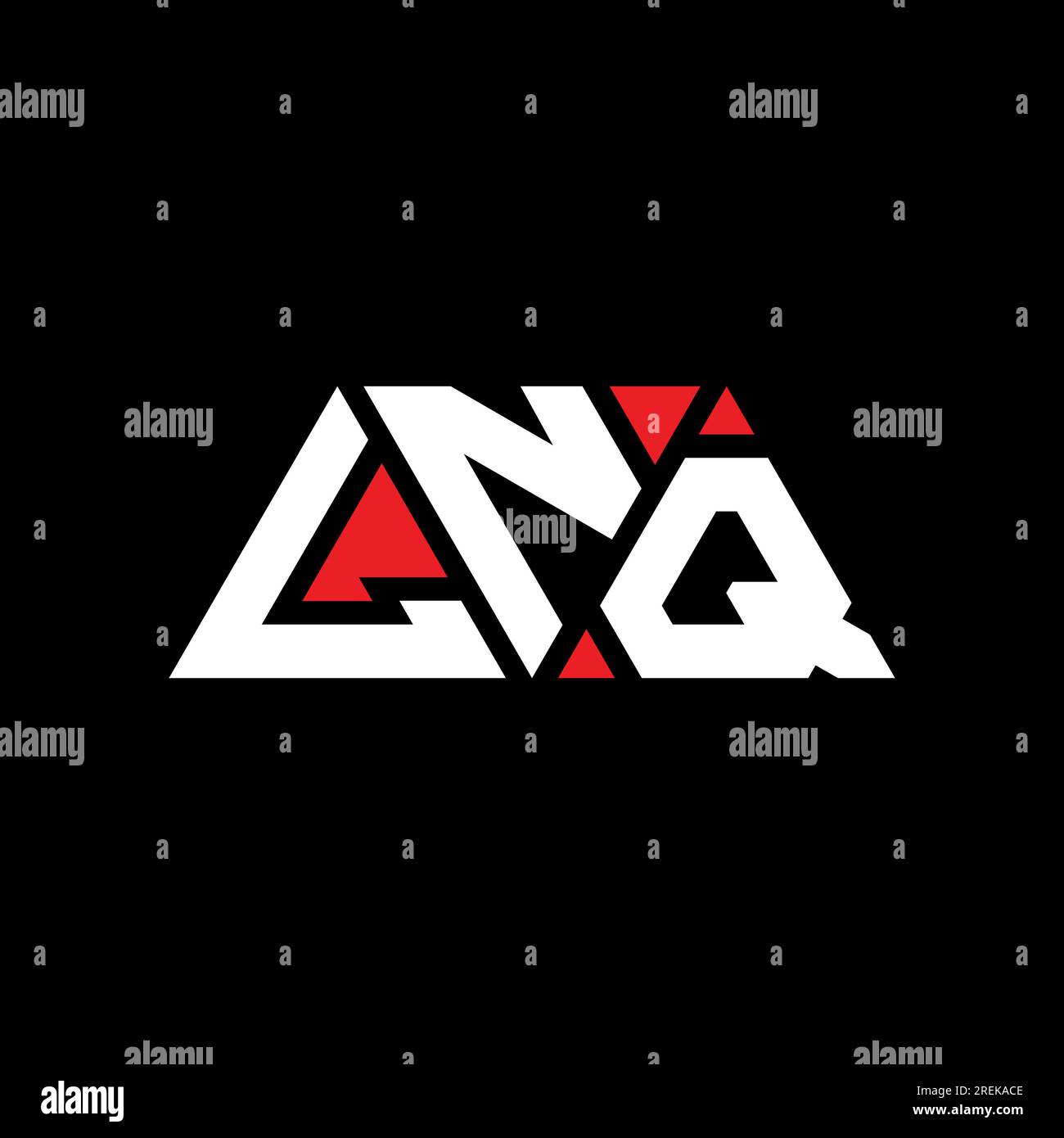 LNQ triangle letter logo design with triangle shape. LNQ triangle logo ...