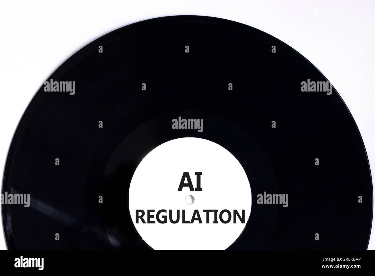 AI regulation symbol. Concept words AI artificial intelligence ...