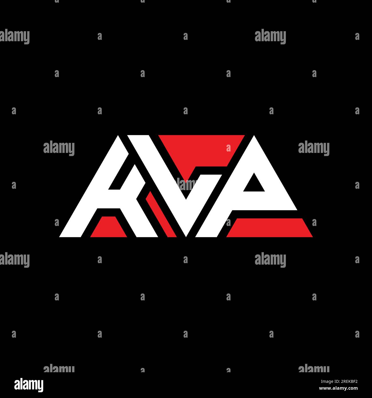 KLP triangle letter logo design with triangle shape. KLP triangle logo ...