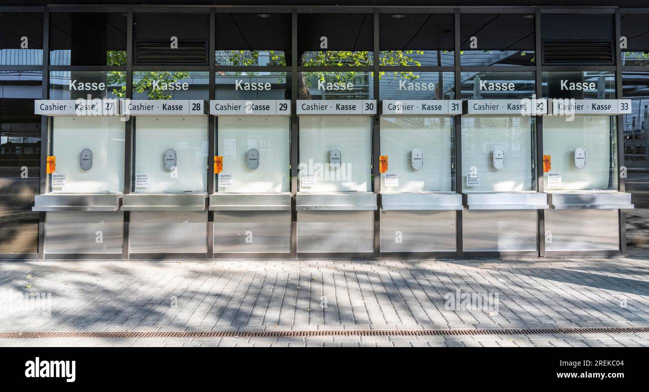 Symbolic image, ticket booth, ticket counter, entrance to a fair ...
