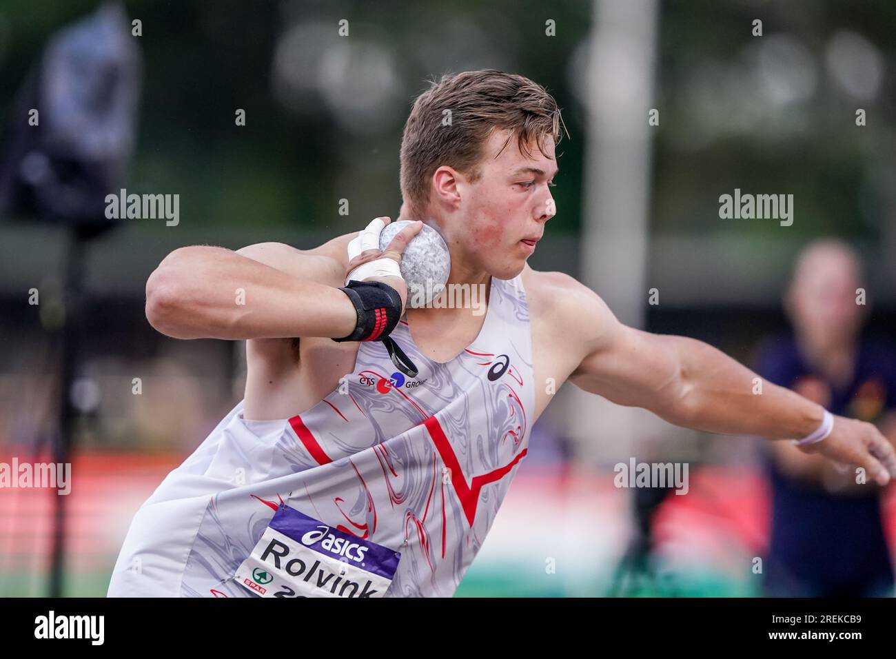 Yannick rolvink competing on the shot put men hi-res stock photography ...