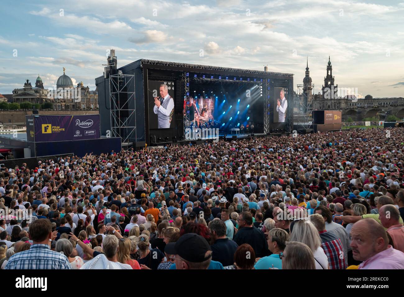 Dresden, Germany. 28th July, 2023. Visitors to "Kaisermania" 2023. All ...