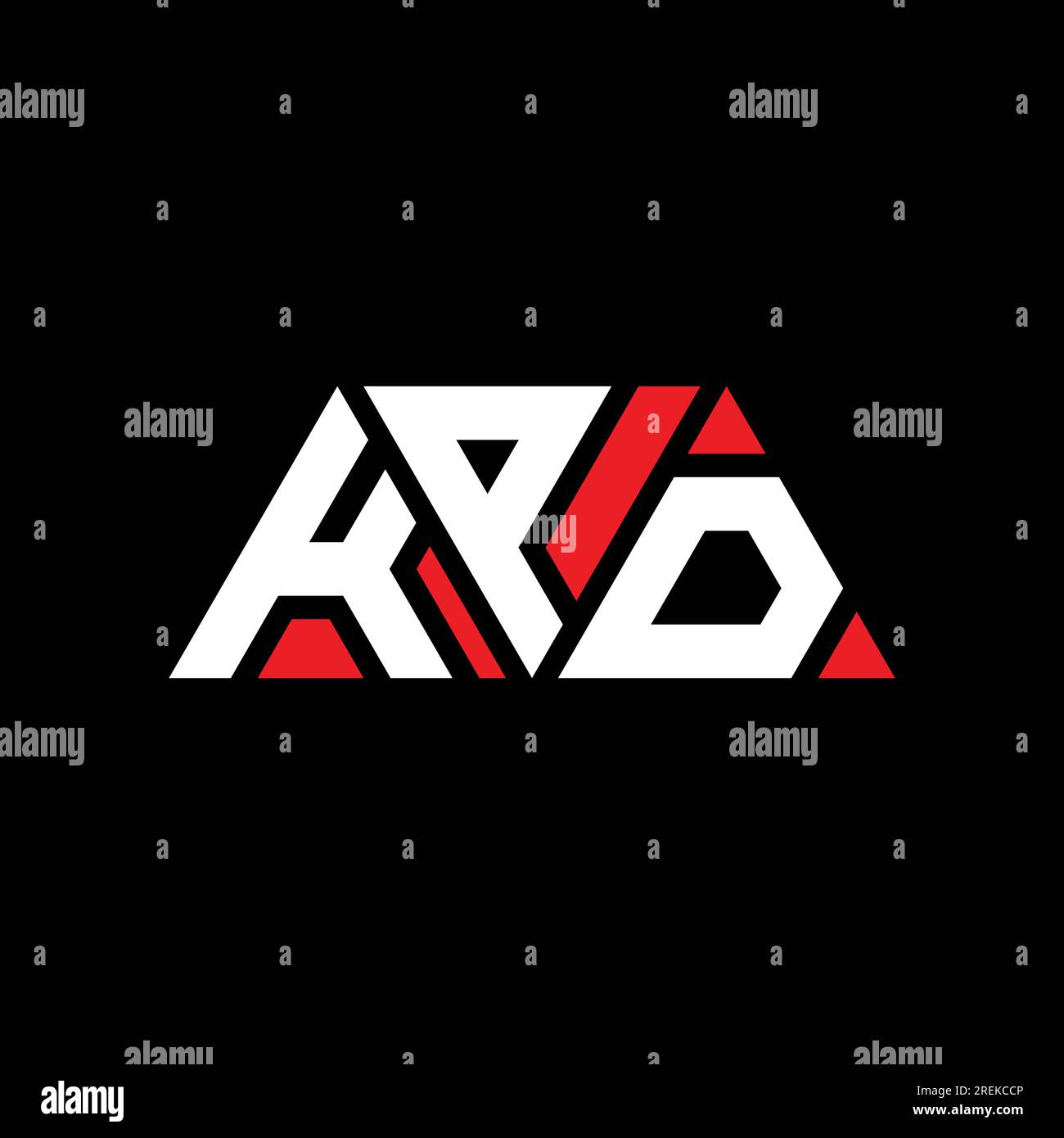KPD triangle letter logo design with triangle shape. KPD triangle logo ...