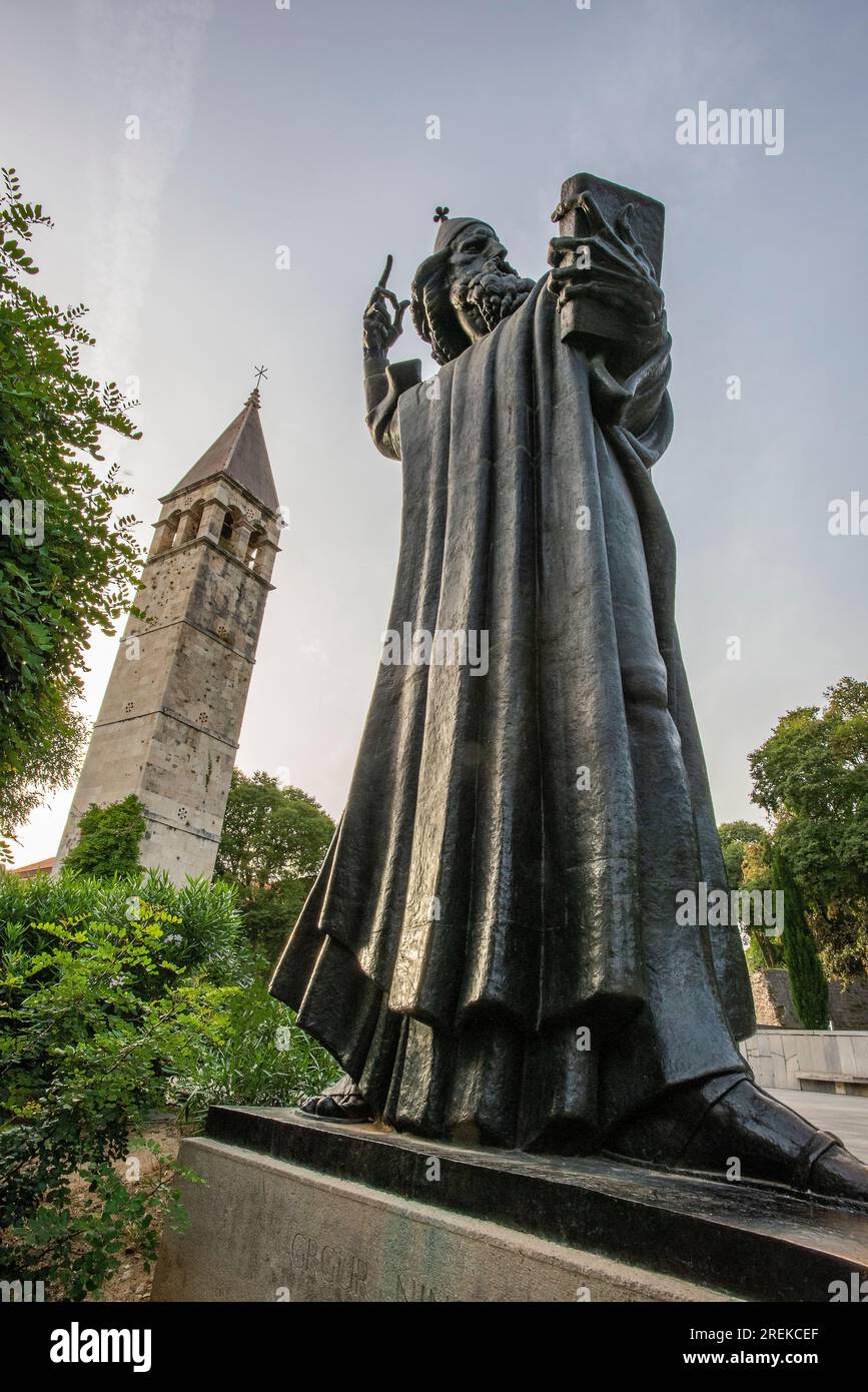 grgur ninski statue in grad split, croatia Stock Photo - Alamy