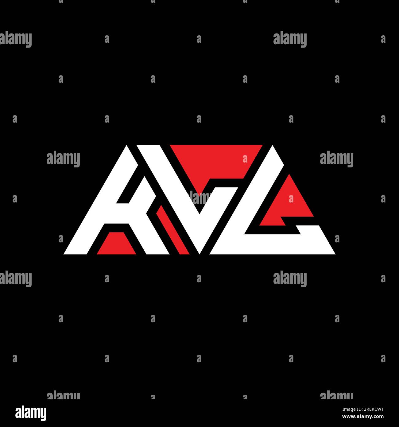 KLL triangle letter logo design with triangle shape. KLL triangle logo ...