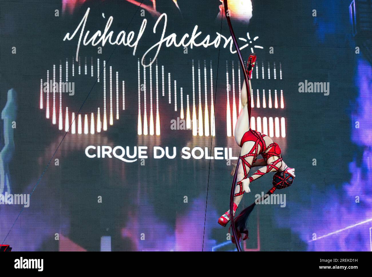Michael Jackson, ONE, Cirque Du Soleil in Las Vegas. Performed on stage ...