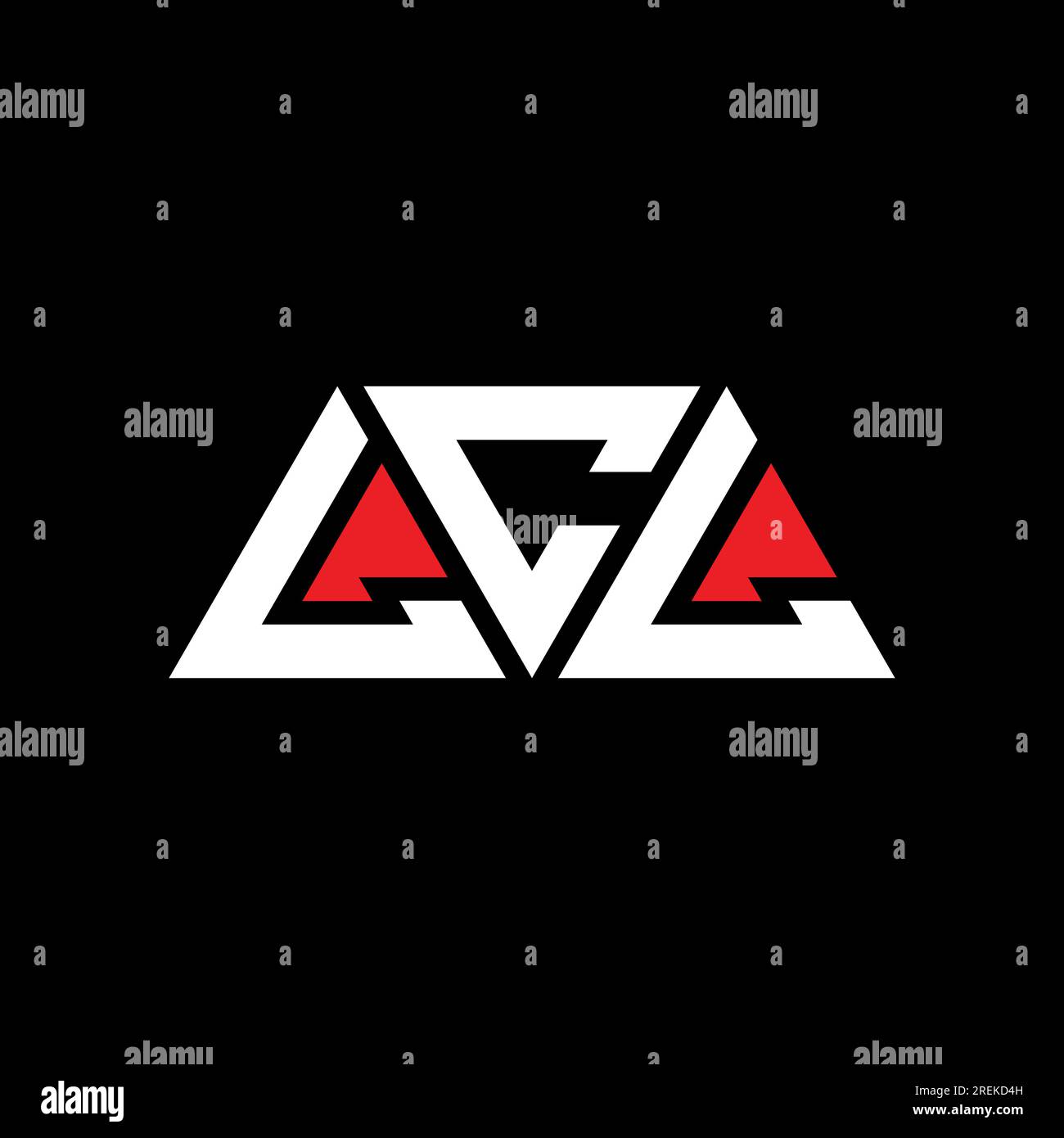 LCL triangle letter logo design with triangle shape. LCL triangle logo ...