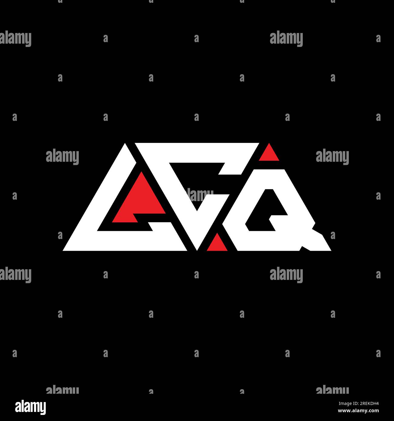 LCQ triangle letter logo design with triangle shape. LCQ triangle logo ...