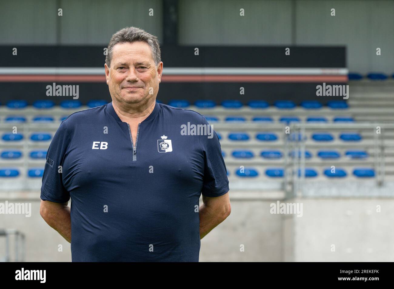 Deinze, Belgium. 28th July, 2023. Delegate Eddy Bekaert of KMSK Deinze ...