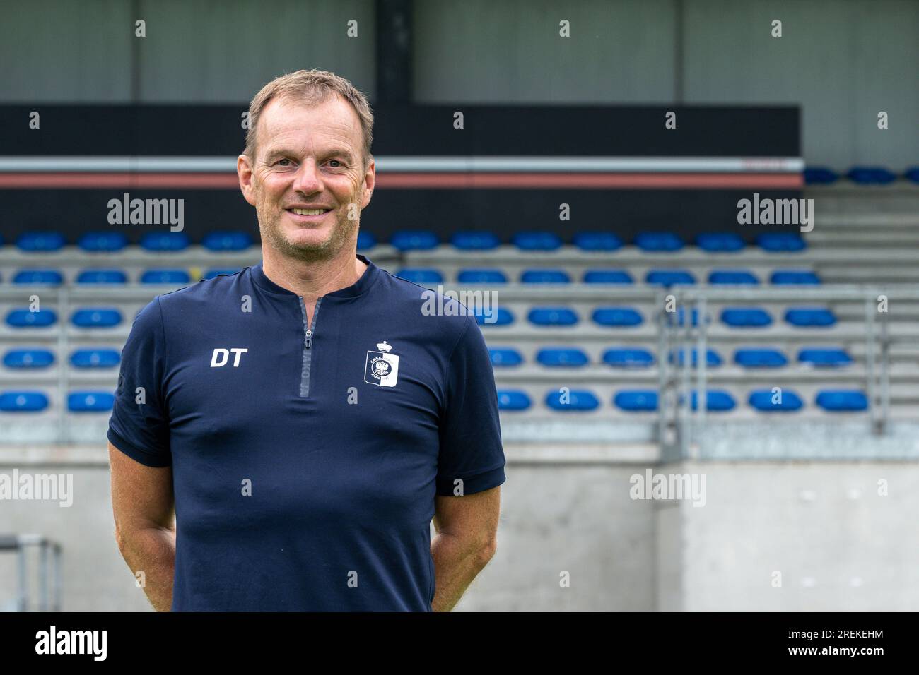 Deinze, Belgium. 28th July, 2023. Kine Dirk Thierie of KMSK Deinze ...