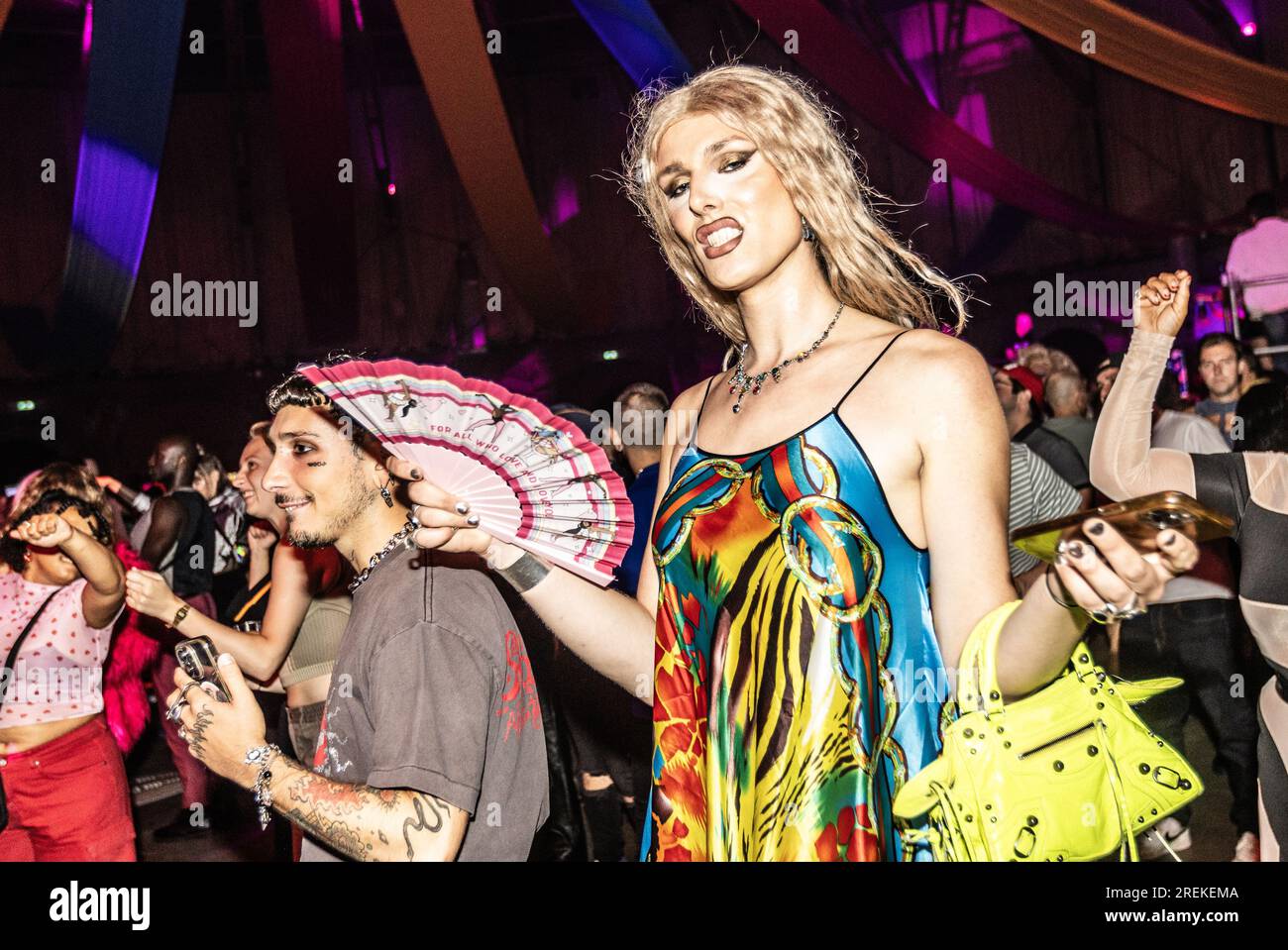 AMSTERDAM - Partygoers during the Grand Opening of the Milkshake ...