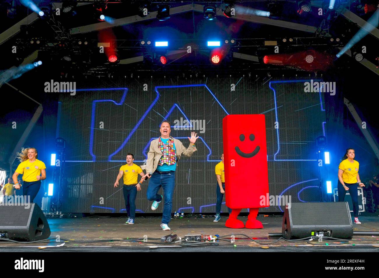 Lulworth, UK. 28th July, 2023. Phil Gallagher, British children's ...