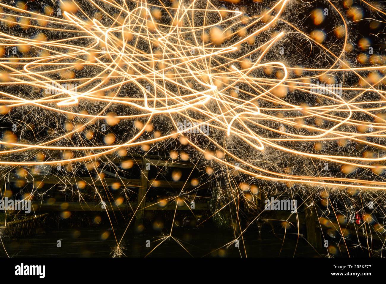 Abstract light trail image of fireworks long exposure image Stock Photo ...