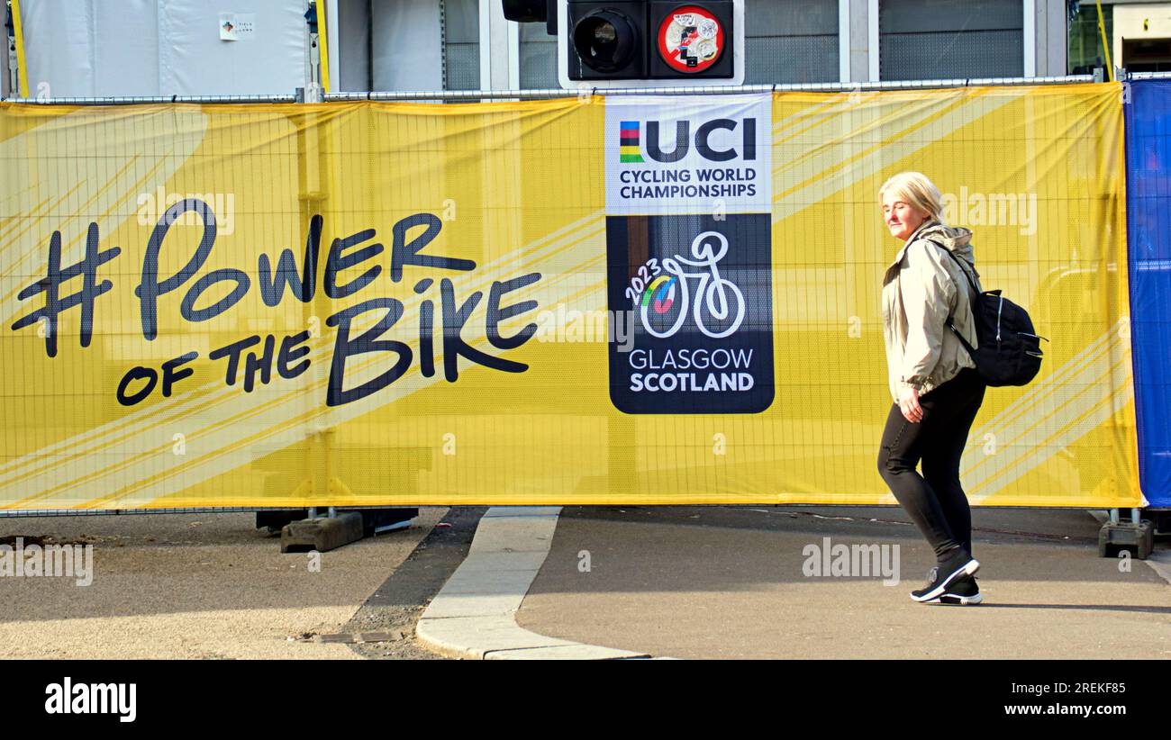 Glasgow, Scotland, UK 28th July, 2023. UCI world cycling championships ...