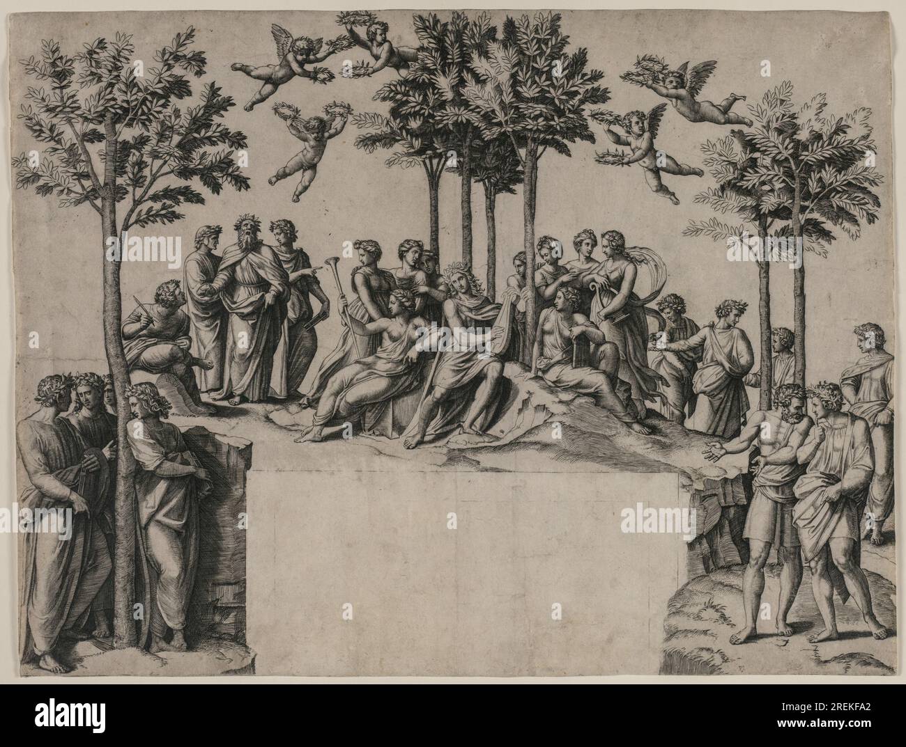 Apollo on Parnassus 1517 by Marcantonio Raimondi Stock Photo - Alamy Apollo on Parnassus 1517 by Marcantonio Raimondi Stock Photo - Alamy