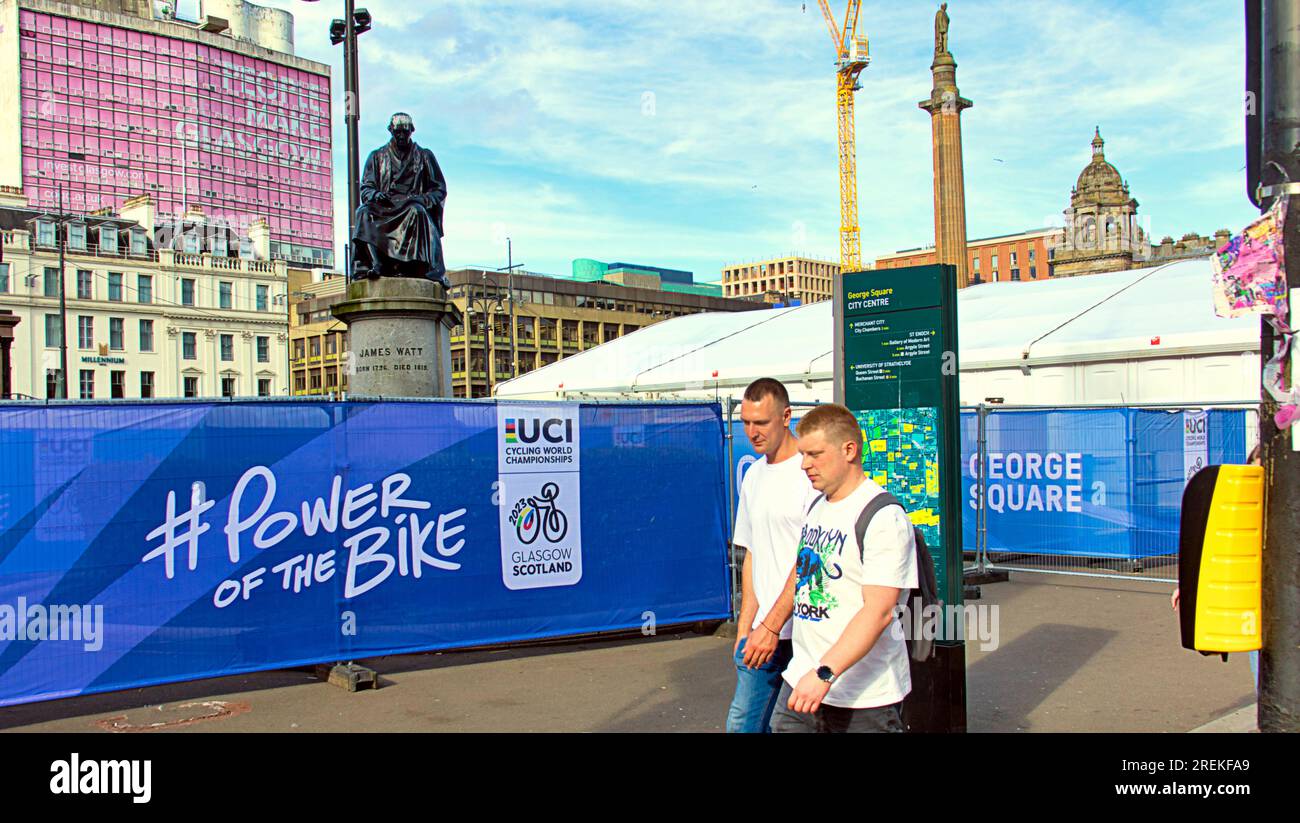Glasgow, Scotland, UK 28th July, 2023. UCI world cycling championships ...