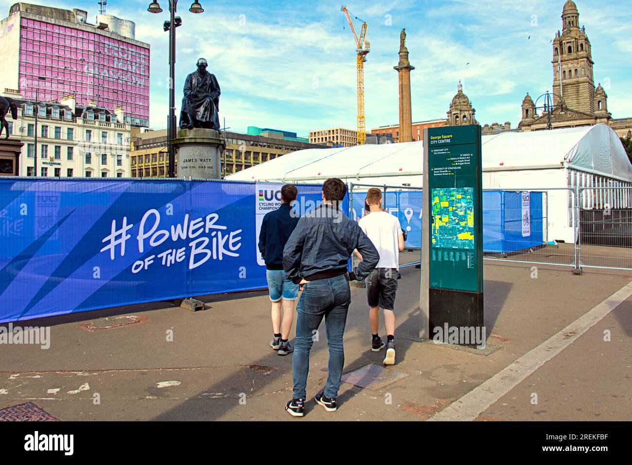 Glasgow, Scotland, UK 28th July, 2023. UCI world cycling championships ...