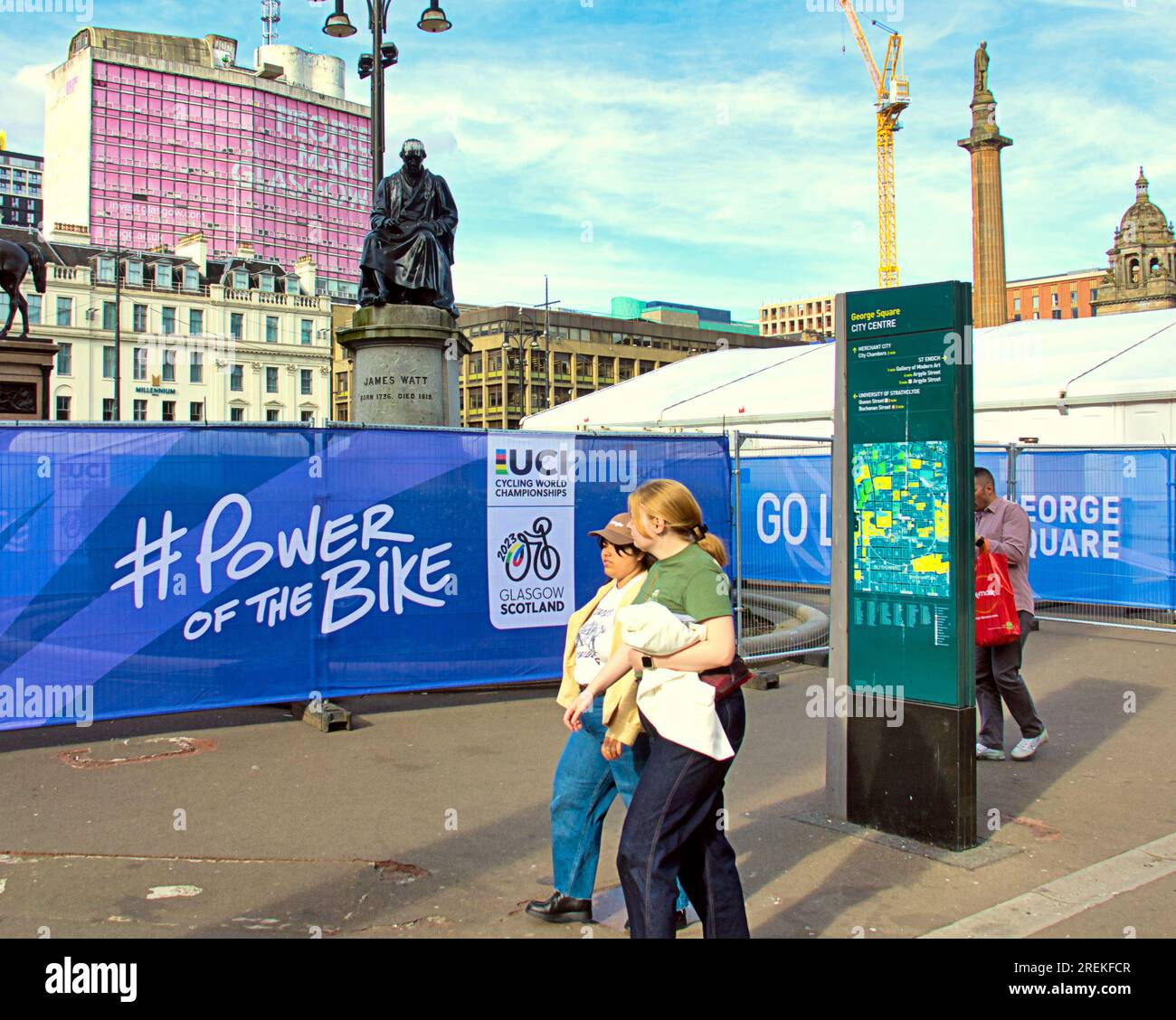 Glasgow, Scotland, UK 28th July, 2023. UCI world cycling championships ...