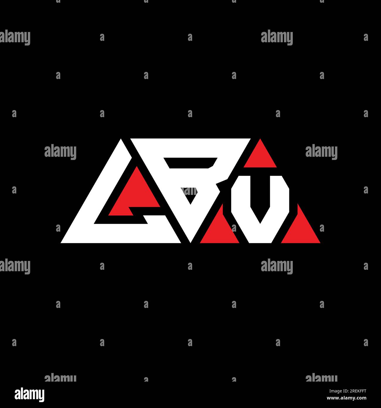 LBV triangle letter logo design with triangle shape. LBV triangle logo ...