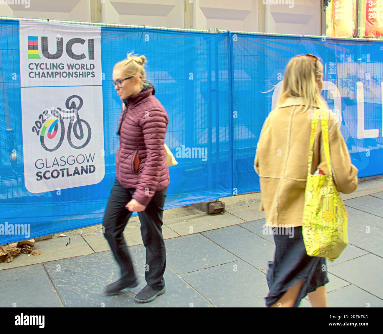 Glasgow, Scotland, UK 28th July, 2023. UCI world cycling championships ...