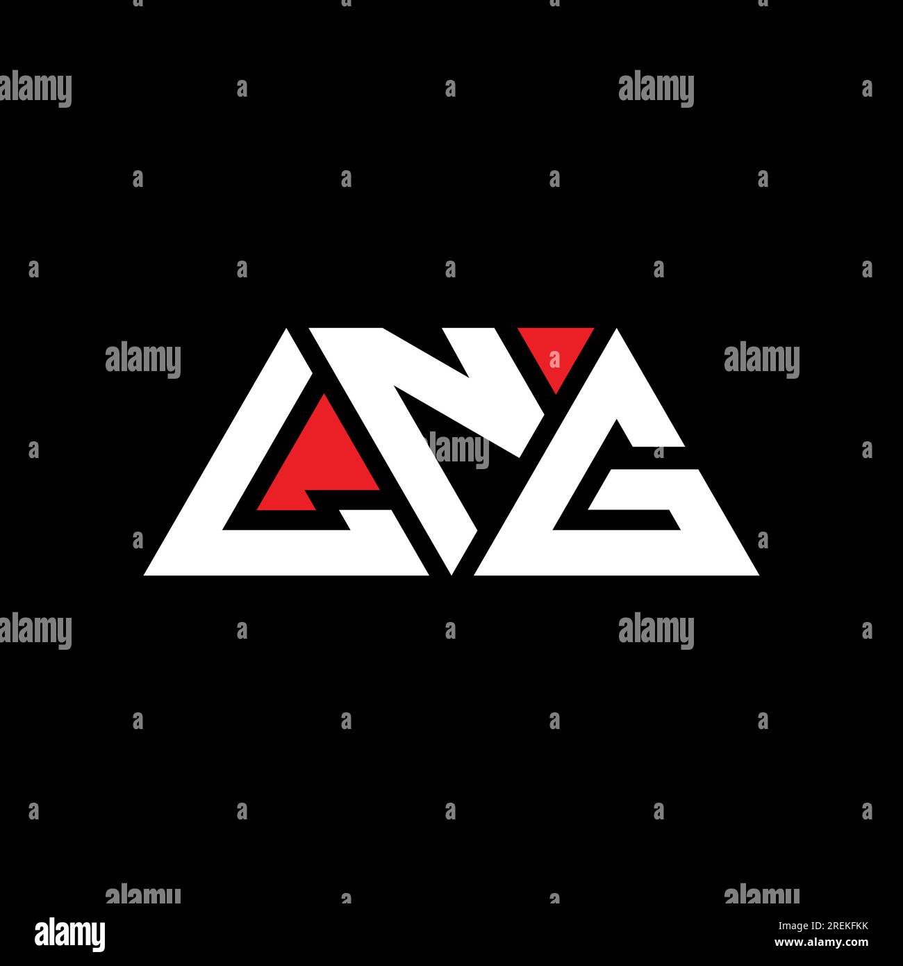 LNG triangle letter logo design with triangle shape. LNG triangle logo ...