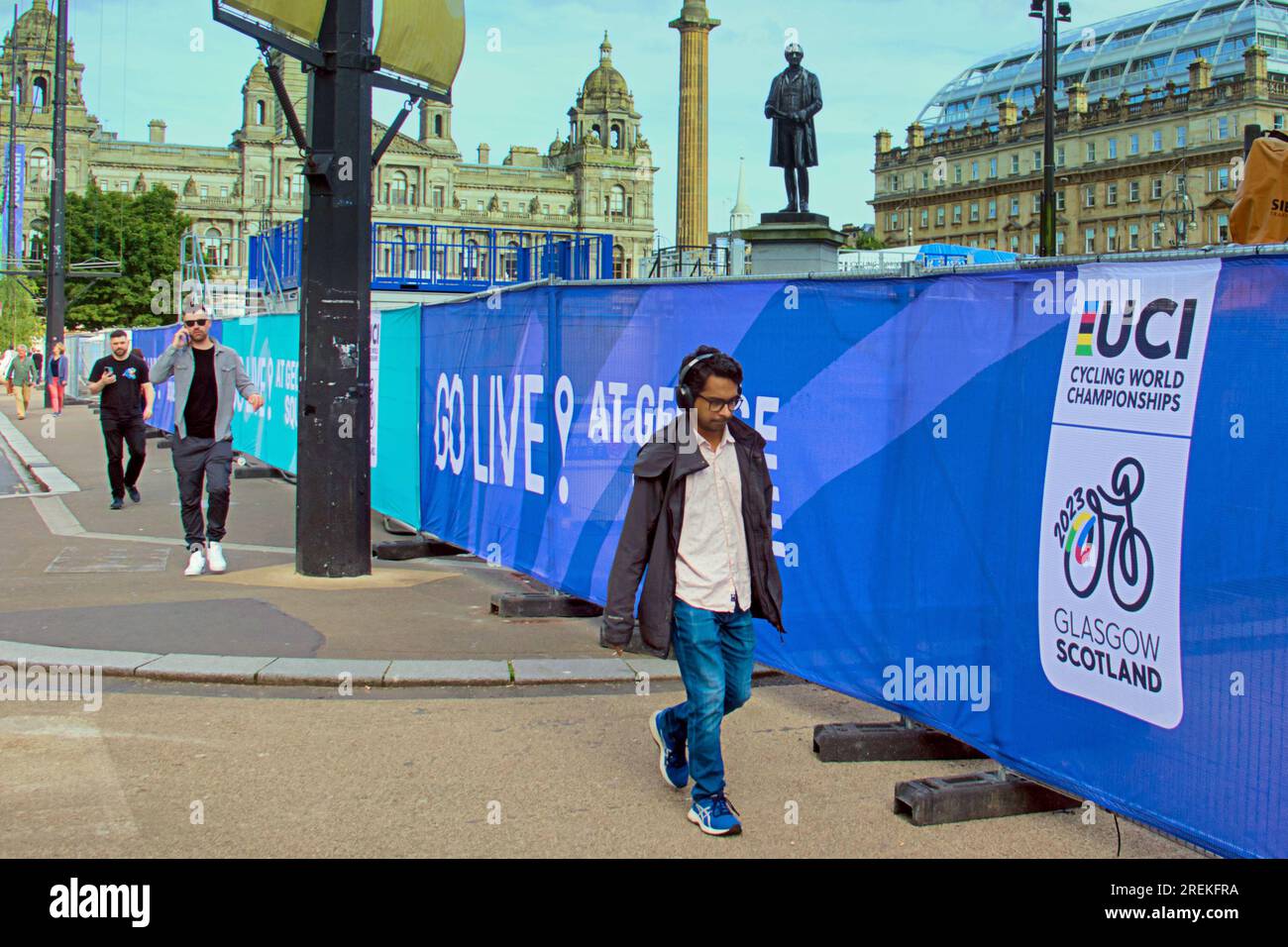 Glasgow, Scotland, UK 28th July, 2023. UCI world cycling championships ...