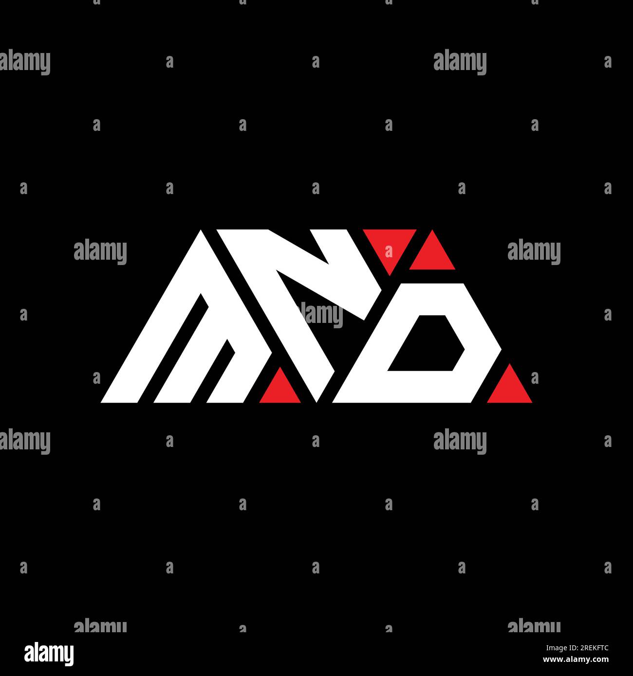 MND triangle letter logo design with triangle shape. MND triangle logo ...