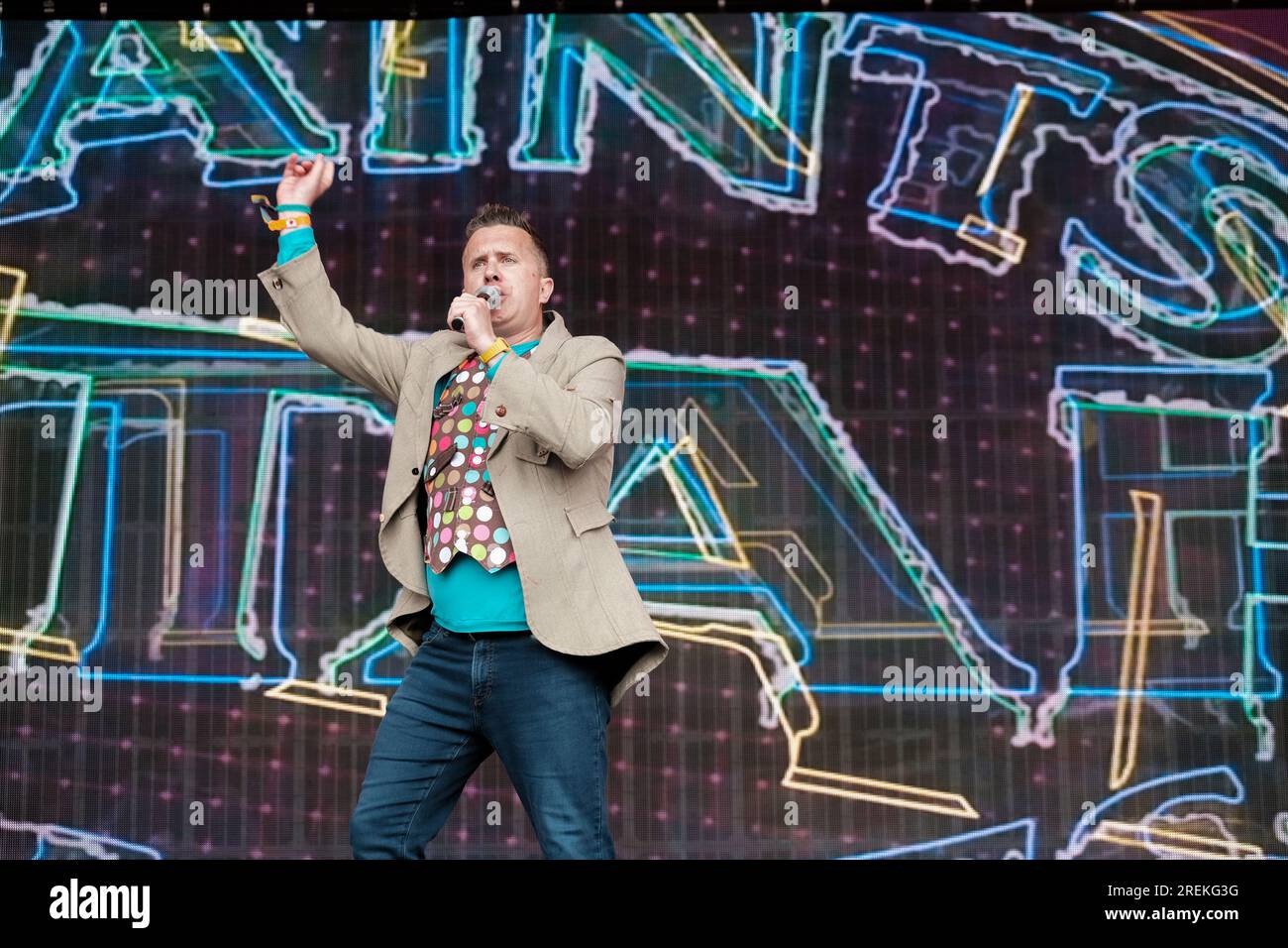 Lulworth, UK. 28th July, 2023. Phil Gallagher, British children's ...