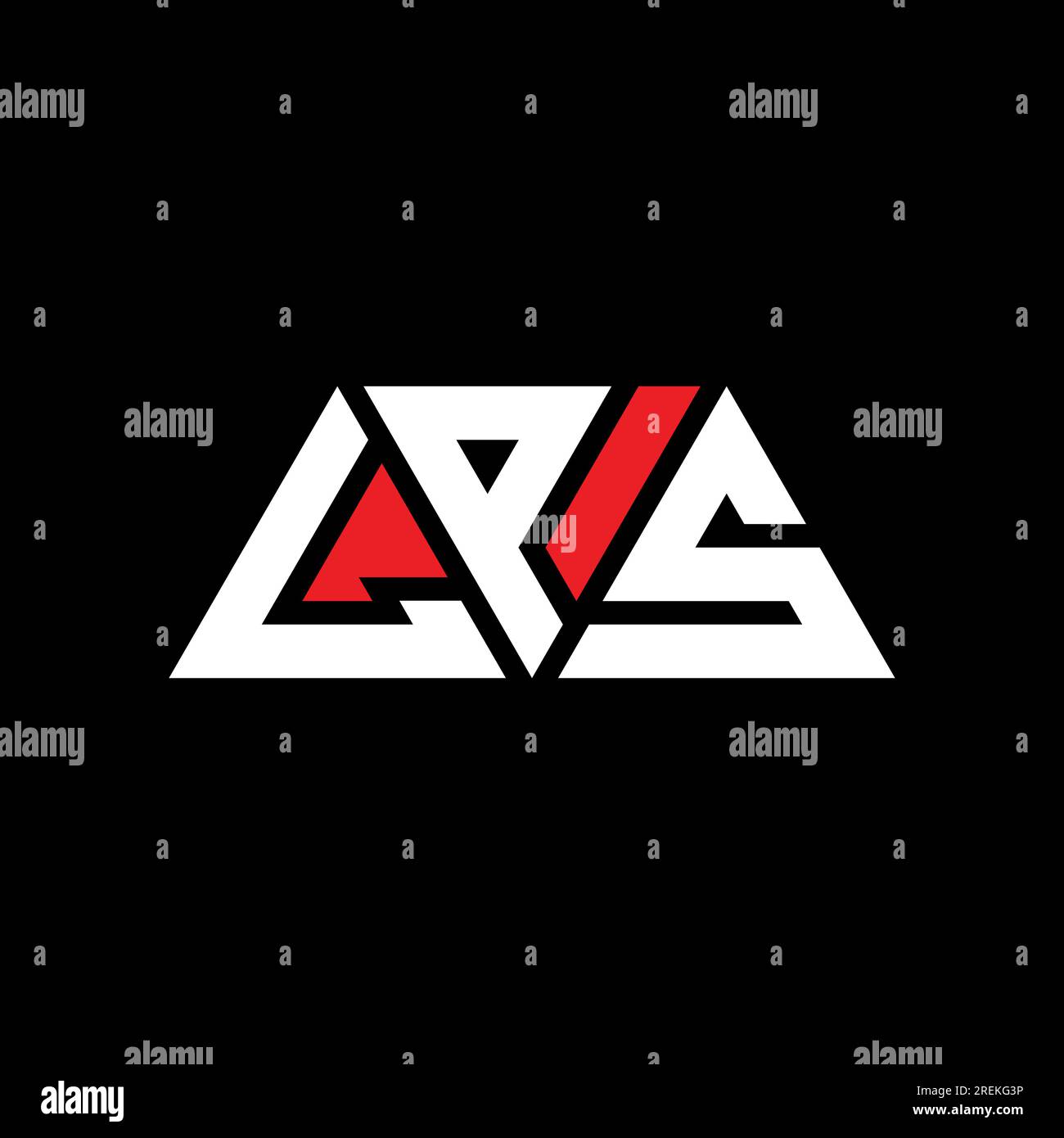 LPS triangle letter logo design with triangle shape. LPS triangle logo ...